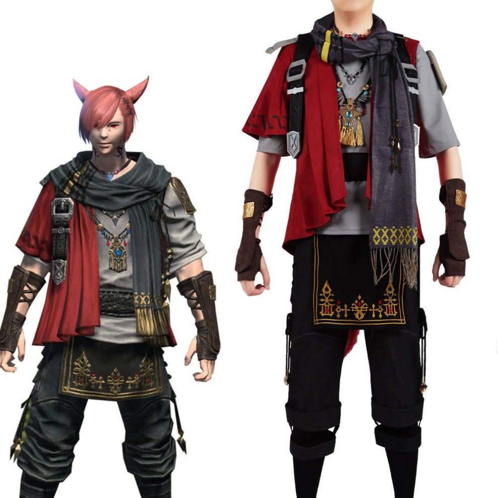 Custom Made Final Fantasy Xiv Graha Tia Ishgard Cosplay Costume Ff14 ...
