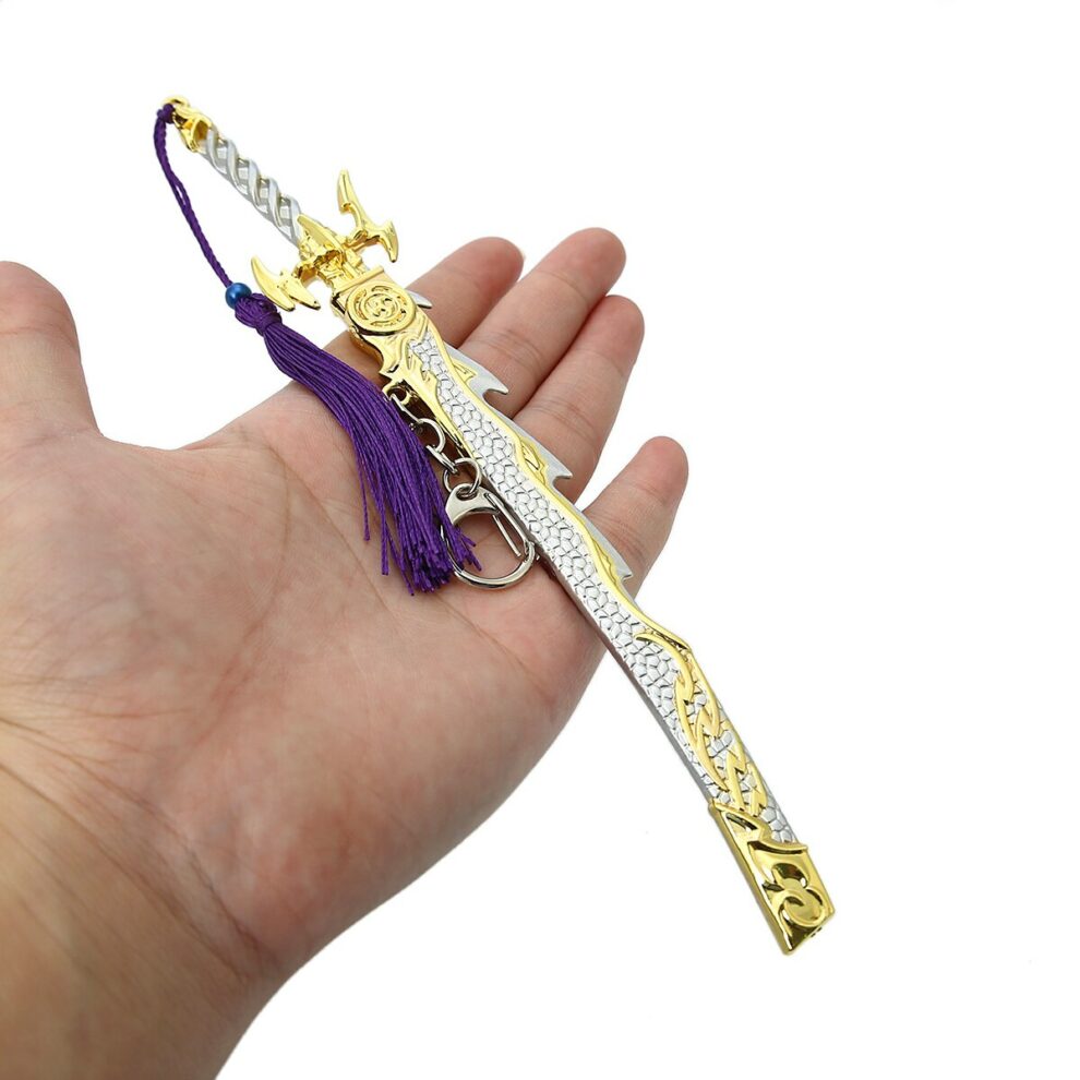 Anime Naraka Bladepoint Alloy Figurine Keychain 22cm Broadsword Arrow ...
