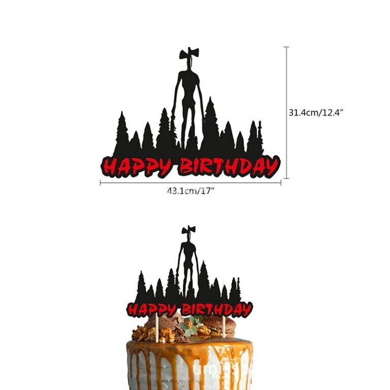 Anime Siren Head Birthday Party Decor Balloons Banner Cake Toppers ...