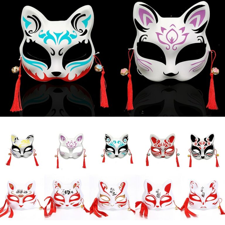 Japanese Anime Demon Slayer Fox Masks For Cosplay Kabuki Festivals ...