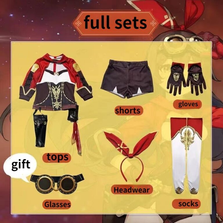 Genshin Impact Amber Cosplay Costume Set With Wig Shoes For Women ...