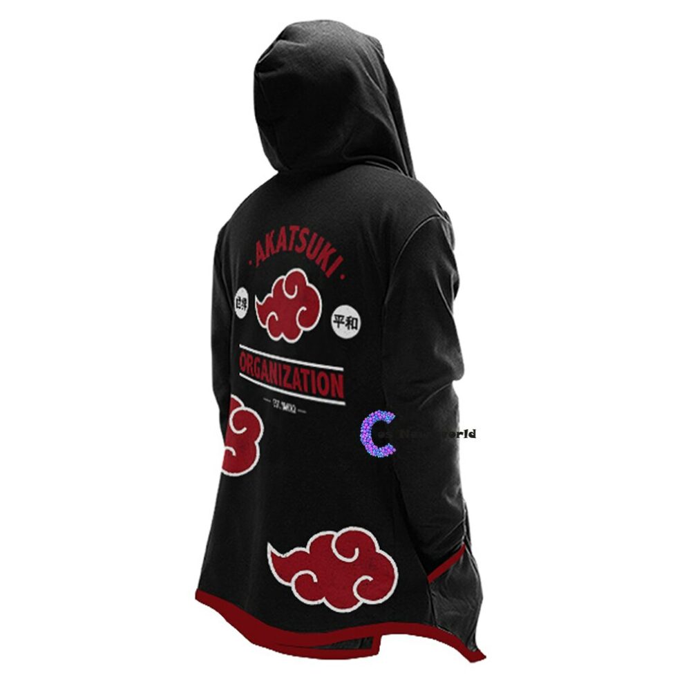 Naruto Minato Namikaze Hooded Cosplay Jacket Akatsuki Cape Halloween ...