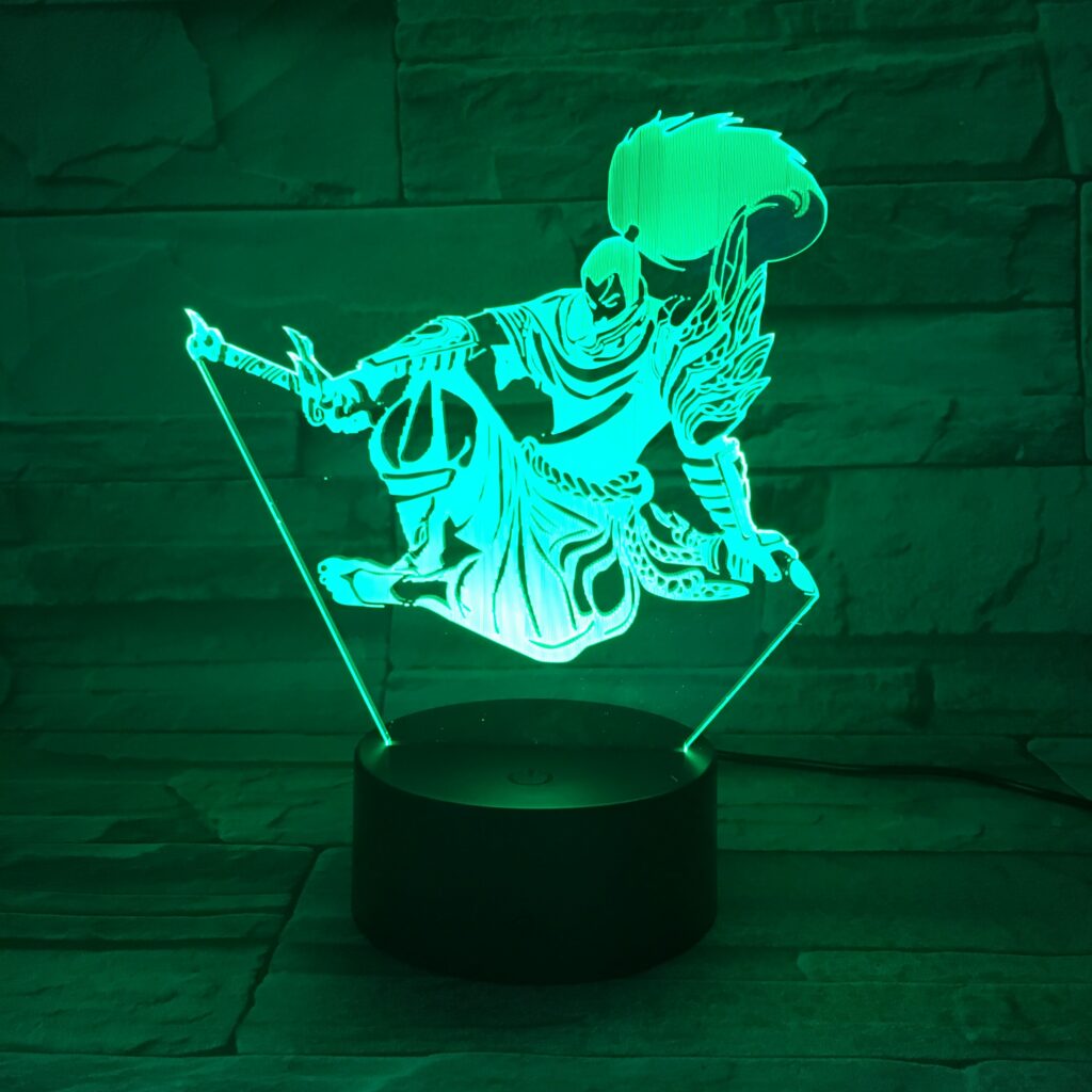 League Of Legends Yasuo Led Night Lamp 7color Touch Sensor For Kids ...