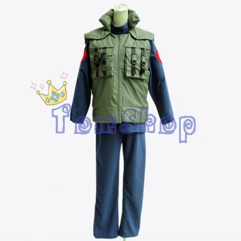 Naruto Hatake Kakashi Ninja Cosplay Costume Konoha Leaf Village Jounin ...