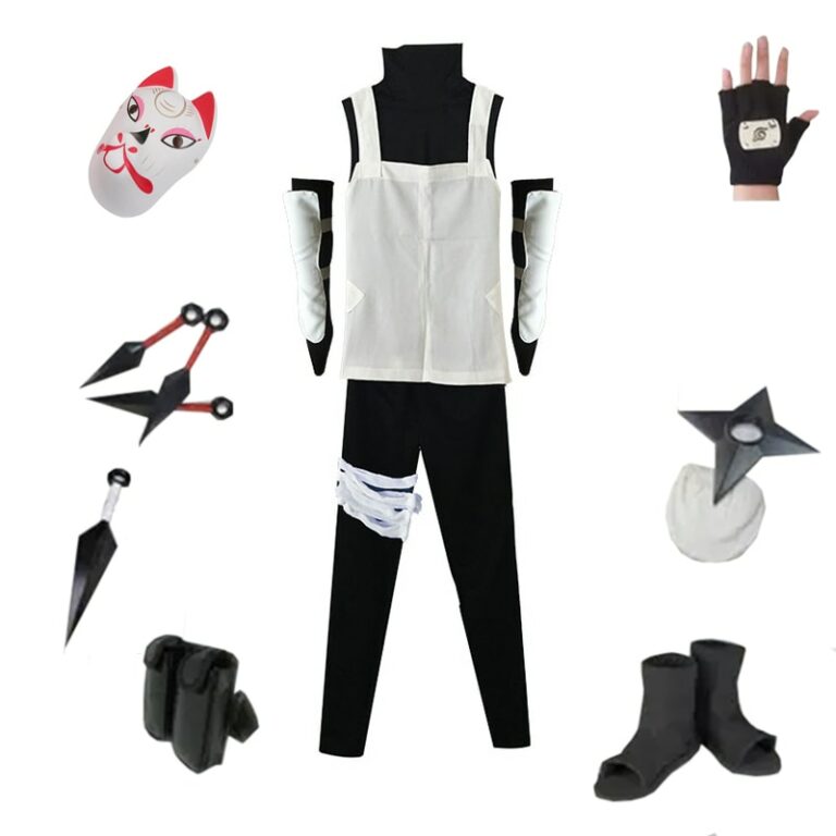 Naruto Uchiha Itachi Akatsuki Cosplay Costume Set With Accessories ...