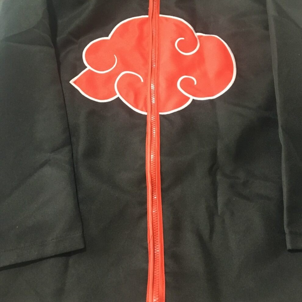 Naruto Akatsuki Ninja Cosplay Costume Japanese Sasuke Hooded Robe ...