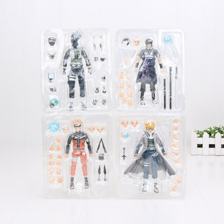 Naruto Shf Pvc Action Figure Set Uzumaki Uchiha Namikaze Hatake 15cm ...