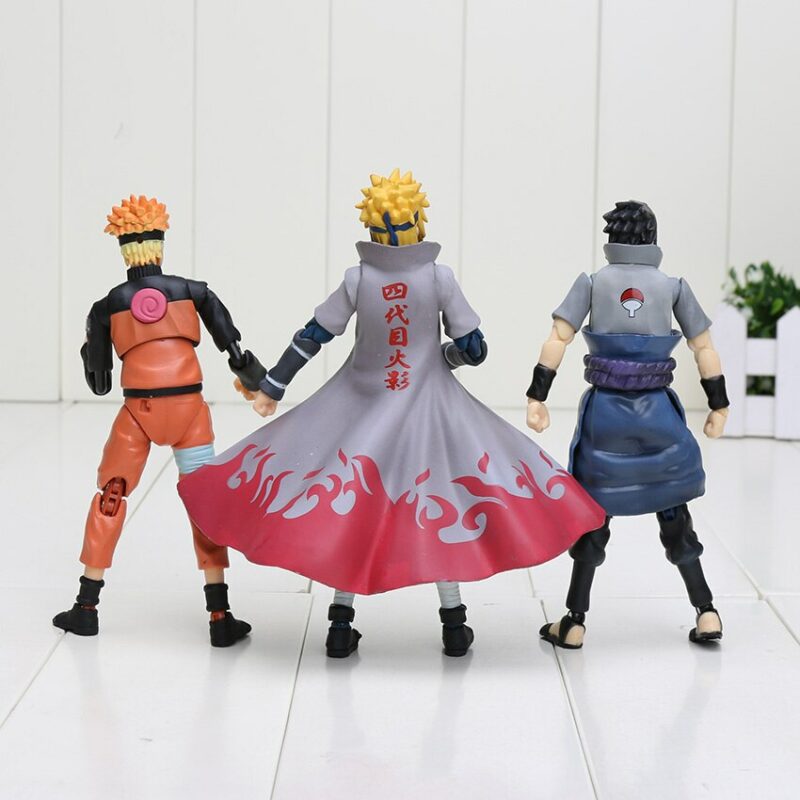 Naruto Shf Pvc Action Figure Set Uzumaki Uchiha Namikaze Hatake 15cm ...